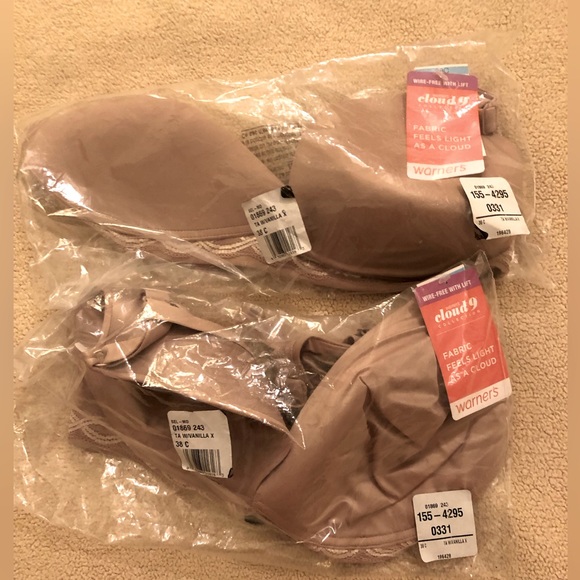 Warner's | Intimates & Sleepwear | Warners Cloud 9 Wireless Bras 38c ...